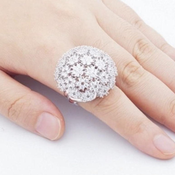 Sarah Templeman Jewellery | Daisy Cocktail Fine Ring Silver